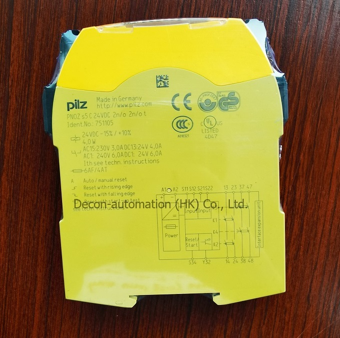 Decon Pilz 751105/750105 Safety Relay for Time Monitoring