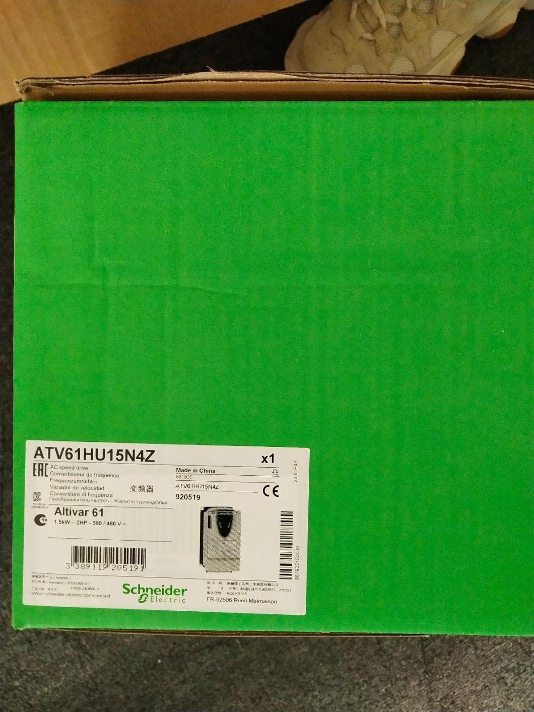 New Schneider Electric Altivar 312 Inverter/Motor Drive with 3 Phase