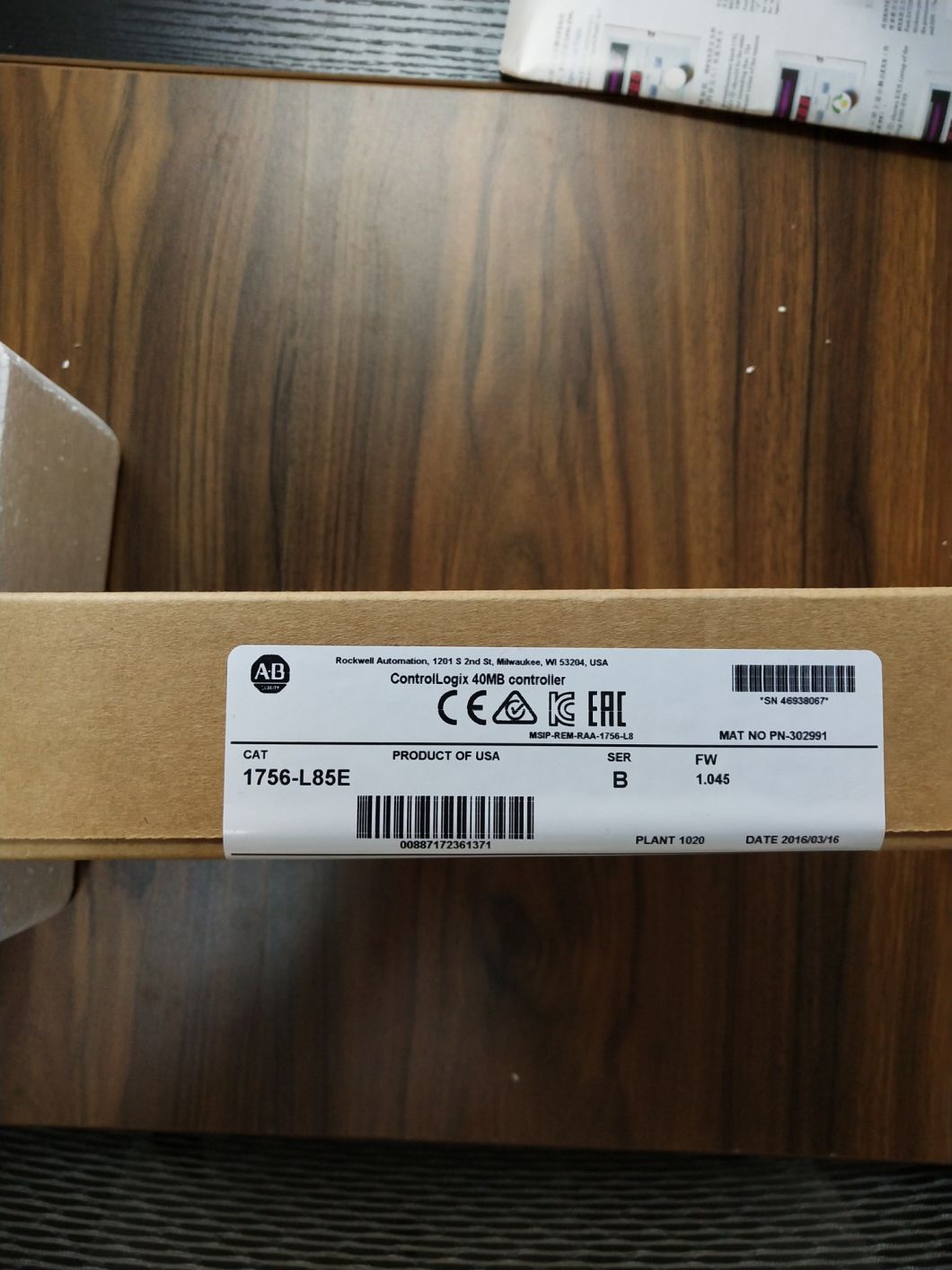 Allen Bradley CPU Module 1756-L85e